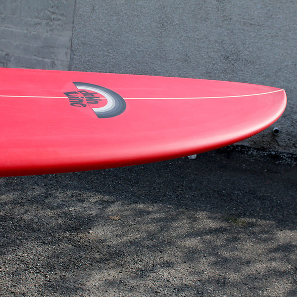DTL Surf Co. Old Fella Surfboard Red/Black Rainbow