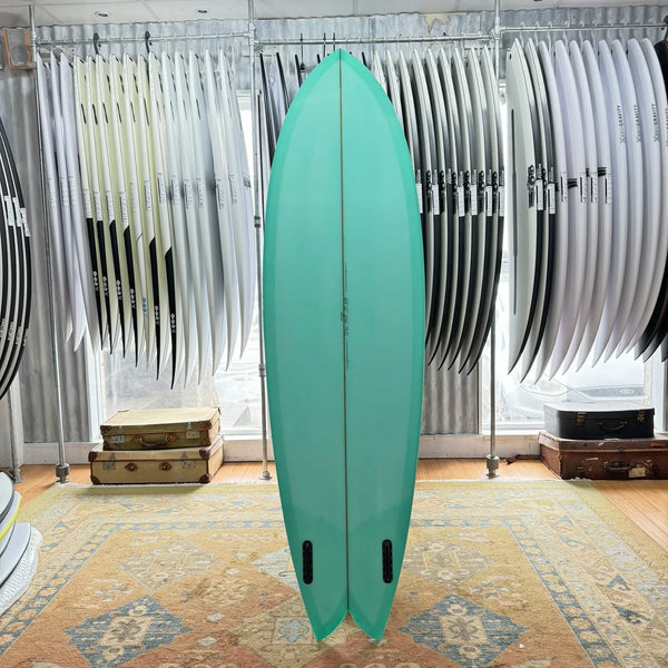 Vouch Mid Vish Surfboard - 6'6" - Mint Green