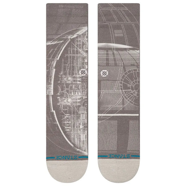 Stance X Star Wars Death Star Crew Socks - Grey