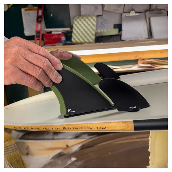 Firewire Stu Kenson Twinzer Fin Set - Army Green