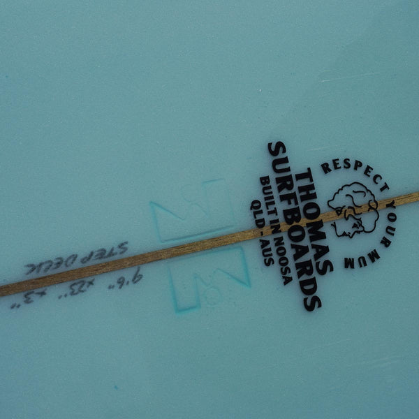 Thomas Surfboards Step Deck 9'6" - Clear/Turquouise