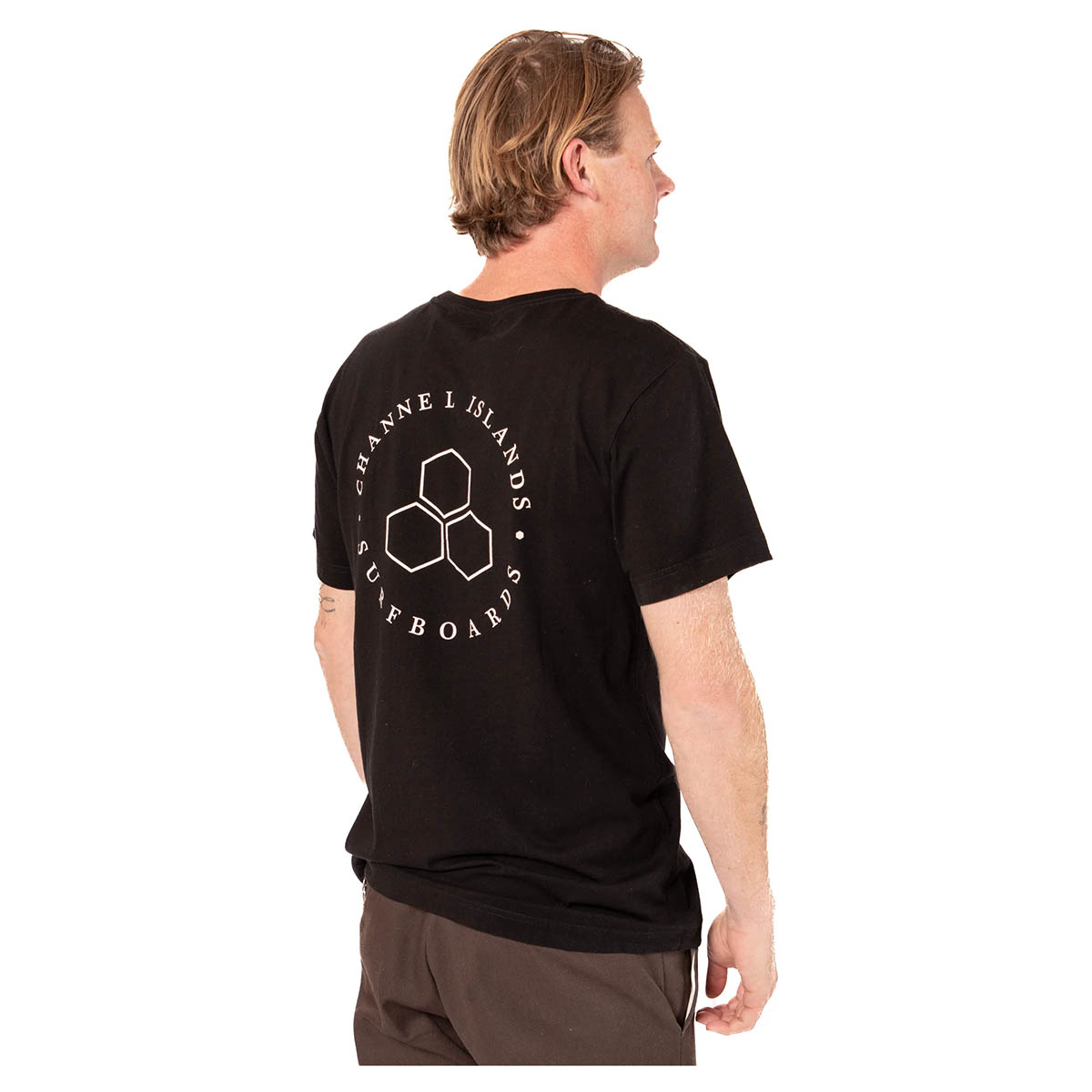 Channel Islands Men's Hex Circle 2.0 T-Shirt - Black