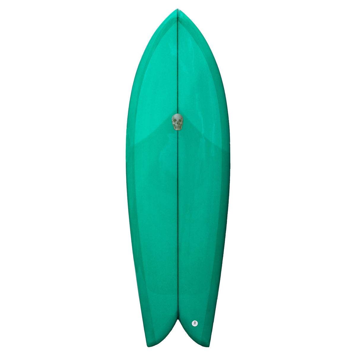 Christenson Twin Fin Fish Surfboard - 5'8" - Emerald