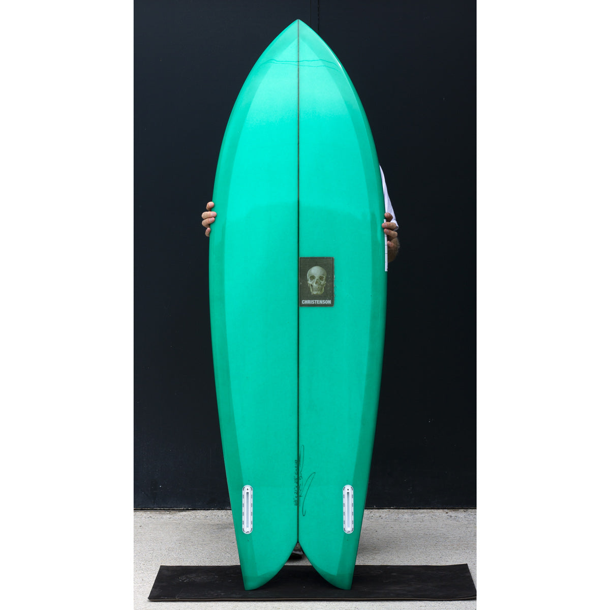 Christenson Twin Fin Fish Surfboard - 5'8" - Emerald