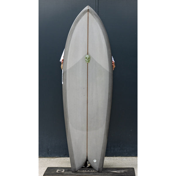Christenson Twin Fin Fish Surfboard - 5'10" - Smoke