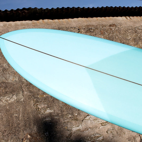 Christenson Flat Tracker Surfboard - 7'6" pale blue