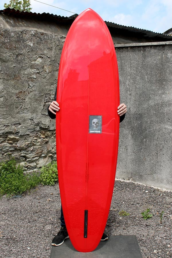 Christenson Flat Tracker Surfboard (Red)- 7'6"