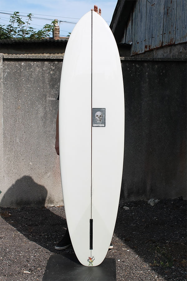 Christenson Flat Tracker Surfboard (Clear/Volan) - 7'6"