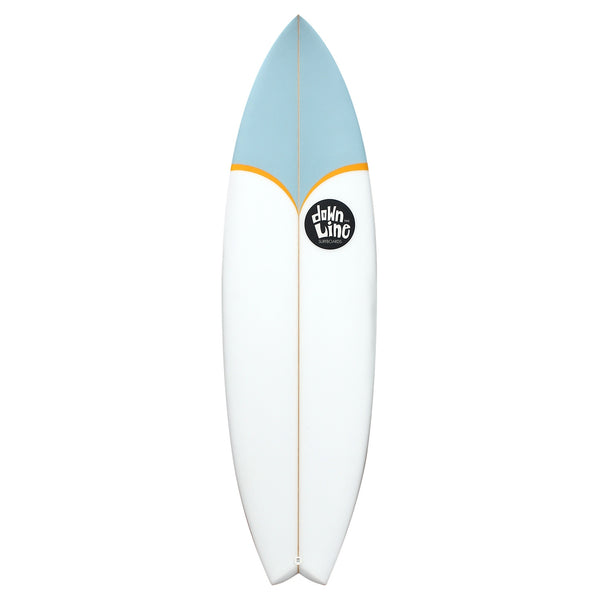Down the Line Surf Co. Tuna Fish Surfboard - Blue/Orange