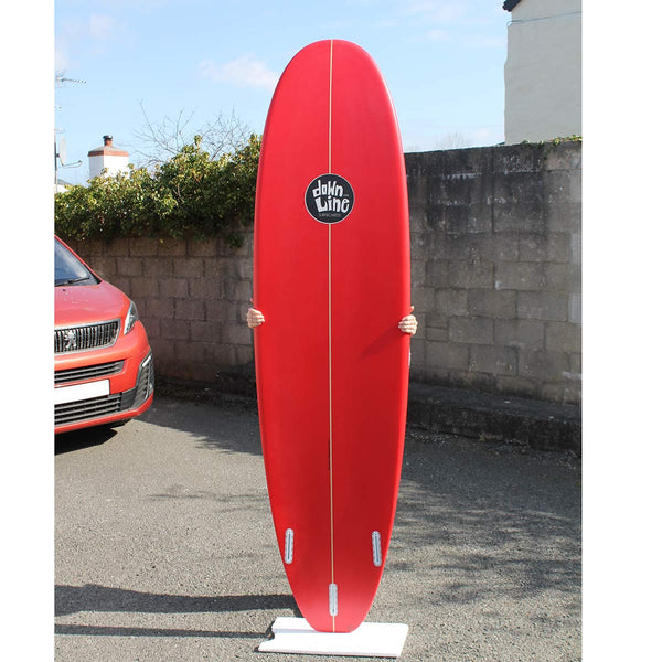 DTL Surf Co. Mini Mal Surfboard - Red Spray