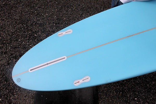 DTL Surf Co. Old Fella Surfboard - Blue Spray/Logo