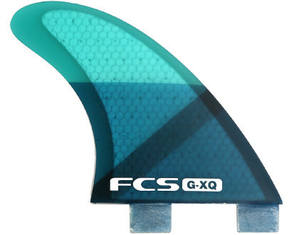FCS G-XQ Quad Rear Fins Medium - Blue Slice