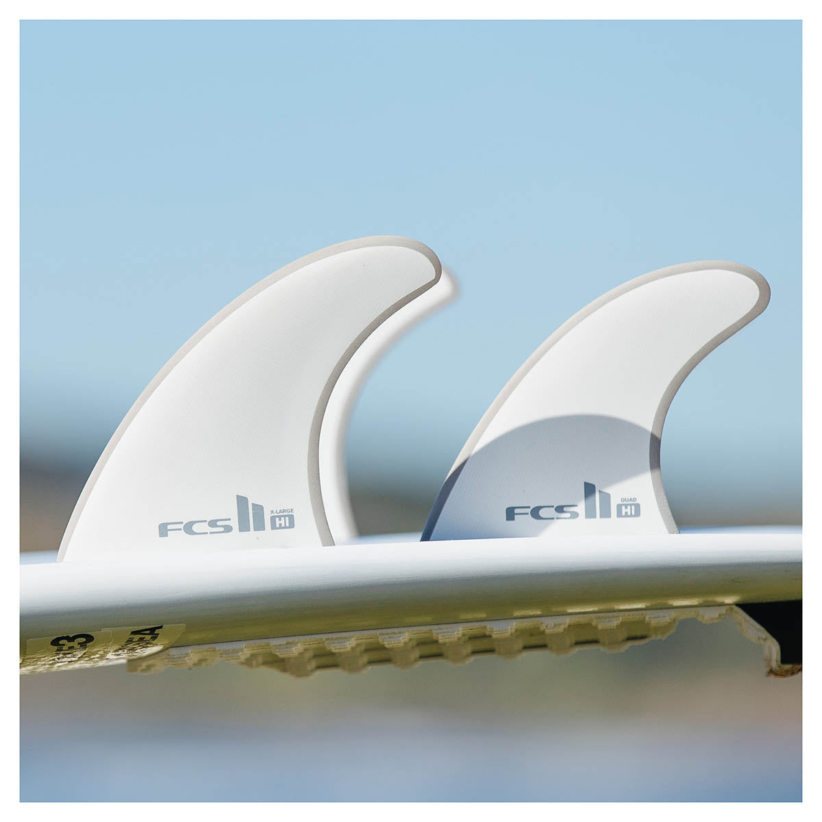 FCS II Harley Longboard Tri Fin Set - Cool Grey