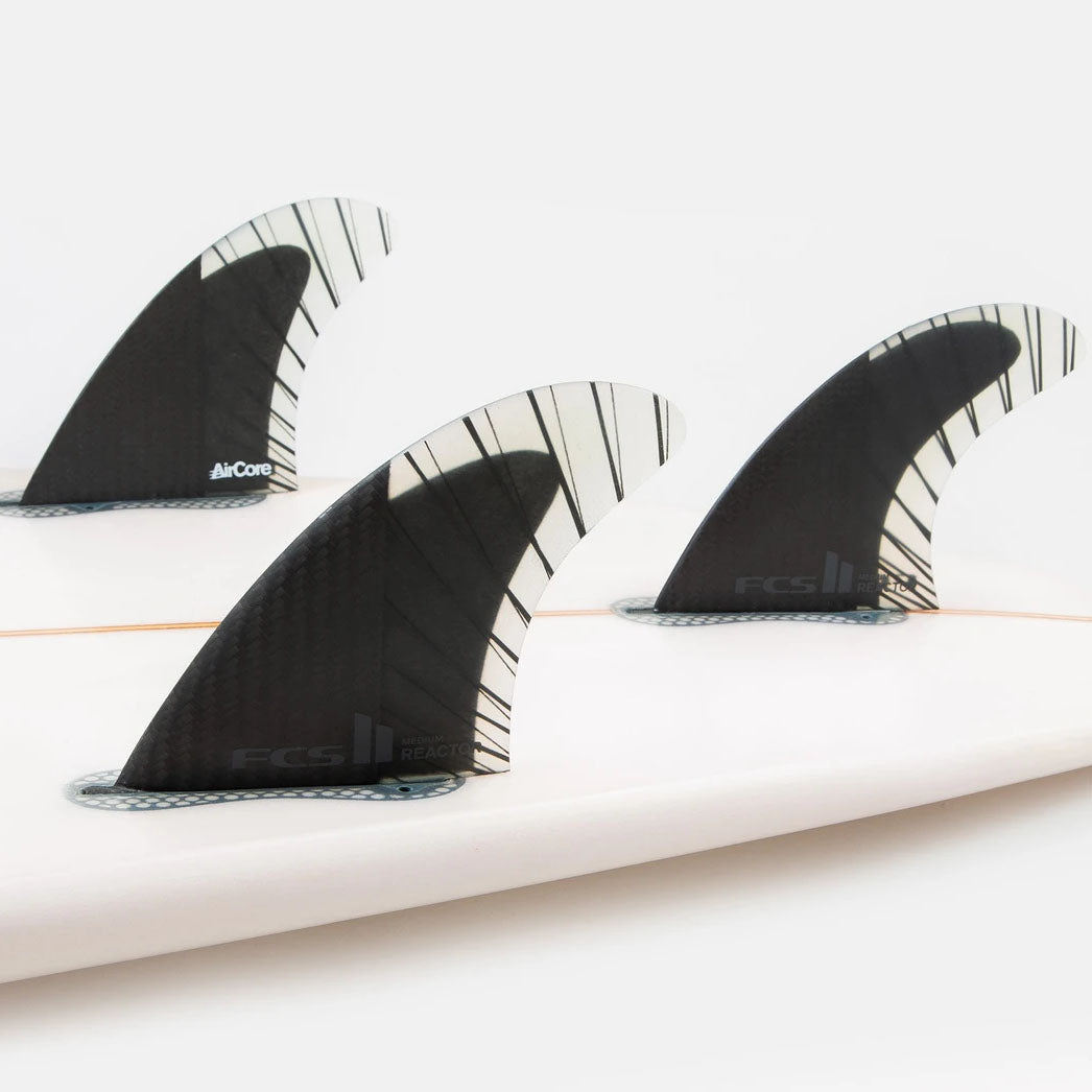 FCS II Reactor PC Carbon AC Tri Fin Set - Medium - Down the Line Surf