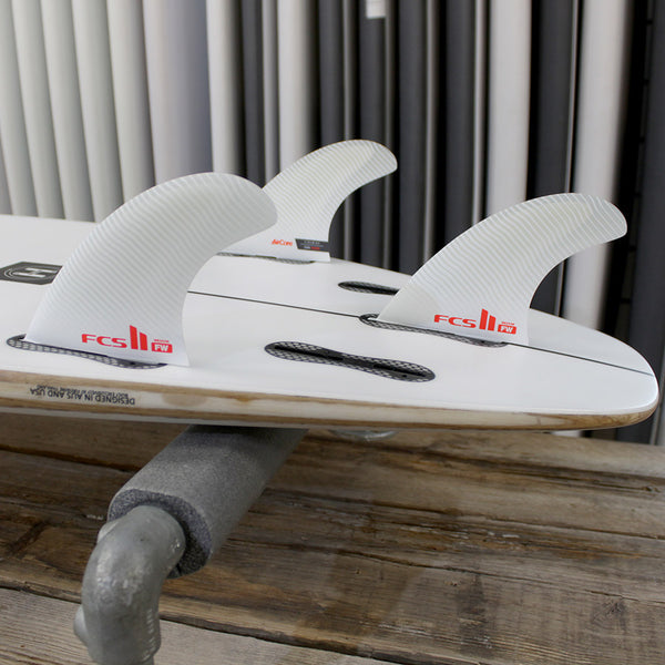 FCS II Firewire Tri Fin Set - White - Large
