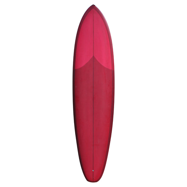 Christenson Flat Tracker Surfboard (Burgundy) - 7'6"