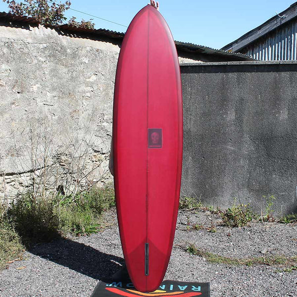 Christenson Flat Tracker Surfboard (Burgundy) - 7'6"