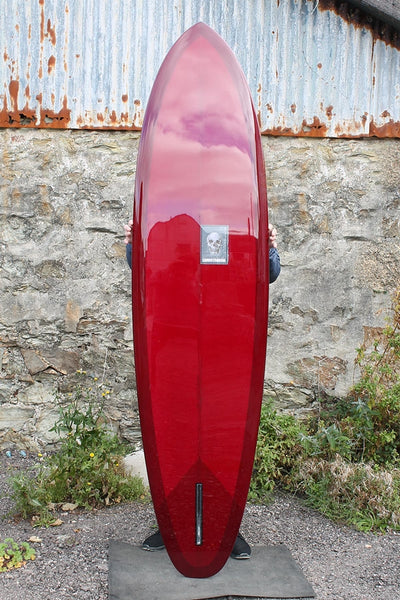 Christenson Flat Tracker Surfboard (Burgundy) - 7'6"