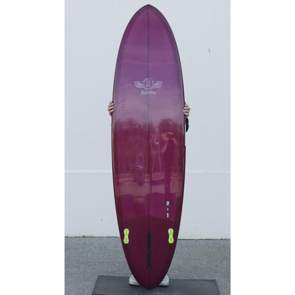 Jim Banks 2+1 Surfboard 6'10" - Dark Cherry