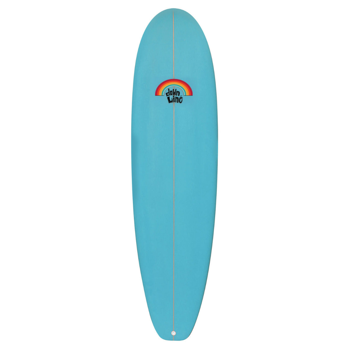 DTL Surf Co. Mini Mal Surfboard - Blue Spray/Red Rainbow