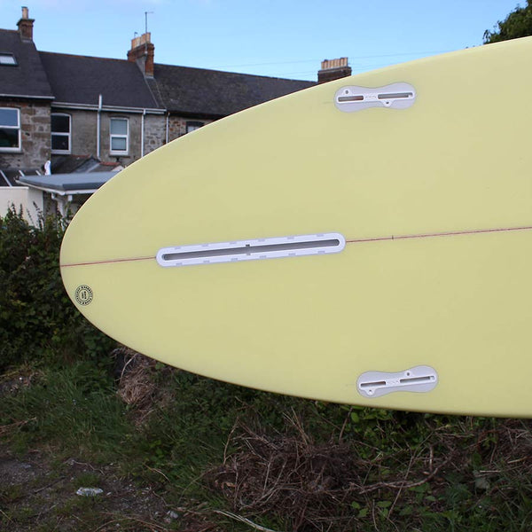 DTL Surf Co. Old Fella Surfboard - Lime Spray/Logo