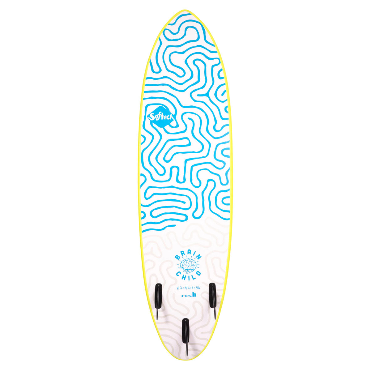 Softech Brainchild 6'3" Surfboard - Ice Yellow
