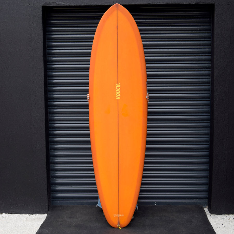 Vouch Twin Nuevo Surfboard - Burnt Orange - 6'8"