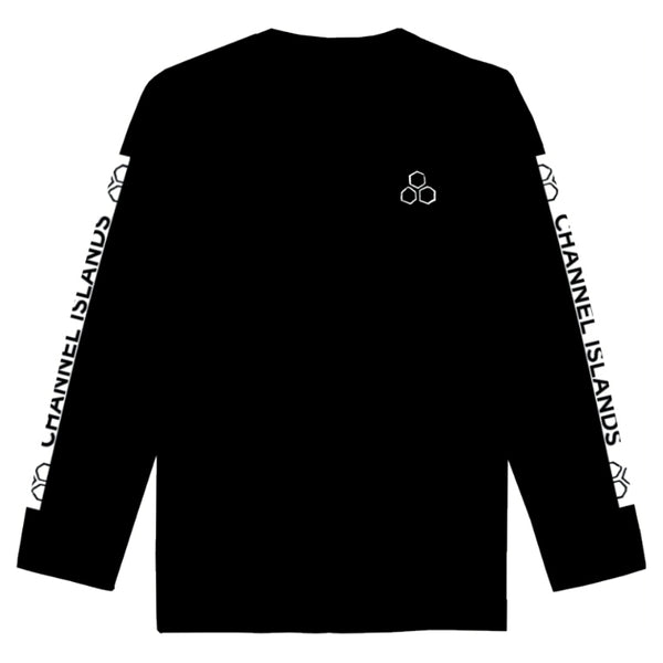 Channel Islands White Hex Crew Fleece - Black